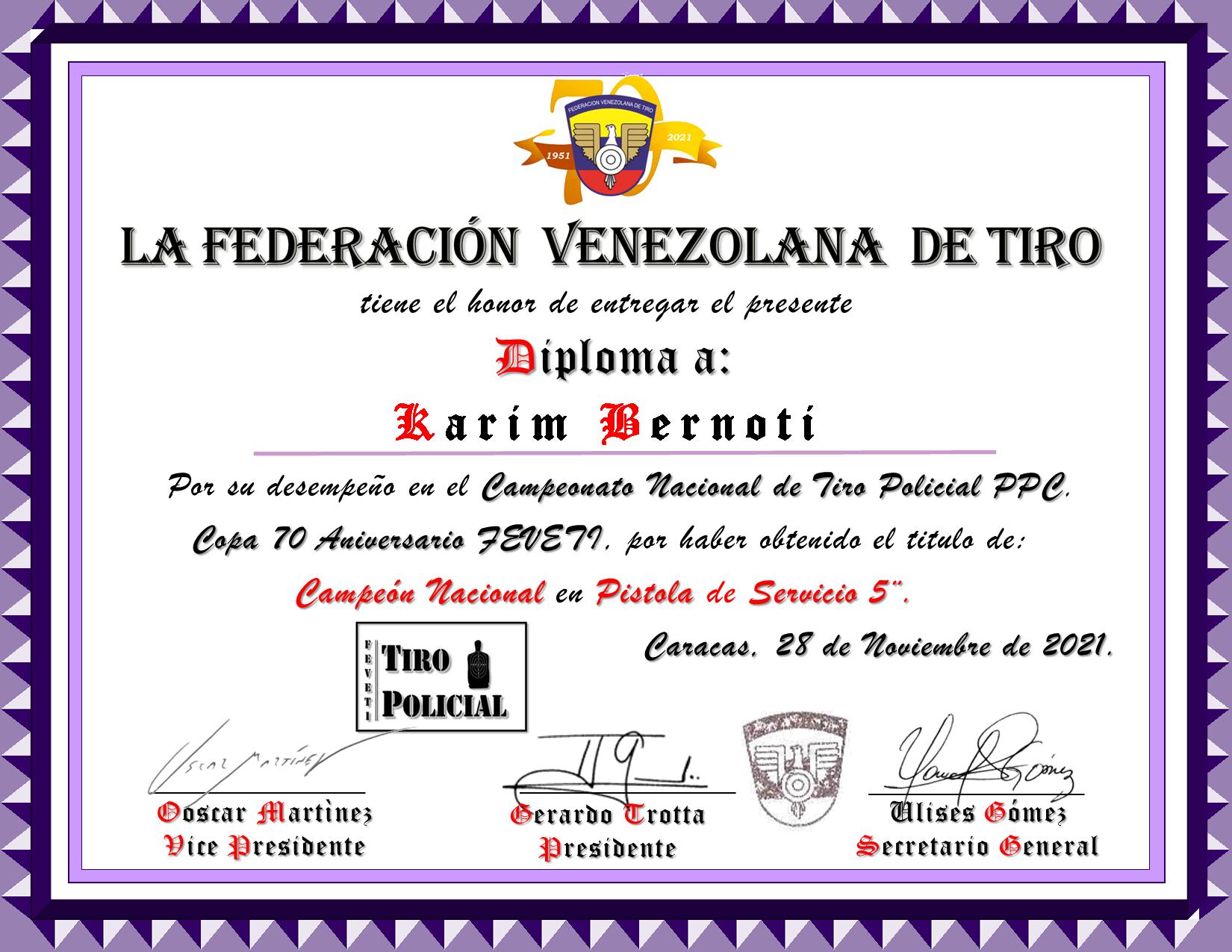 Certificados Tiro Policial PPC | Fevetiro